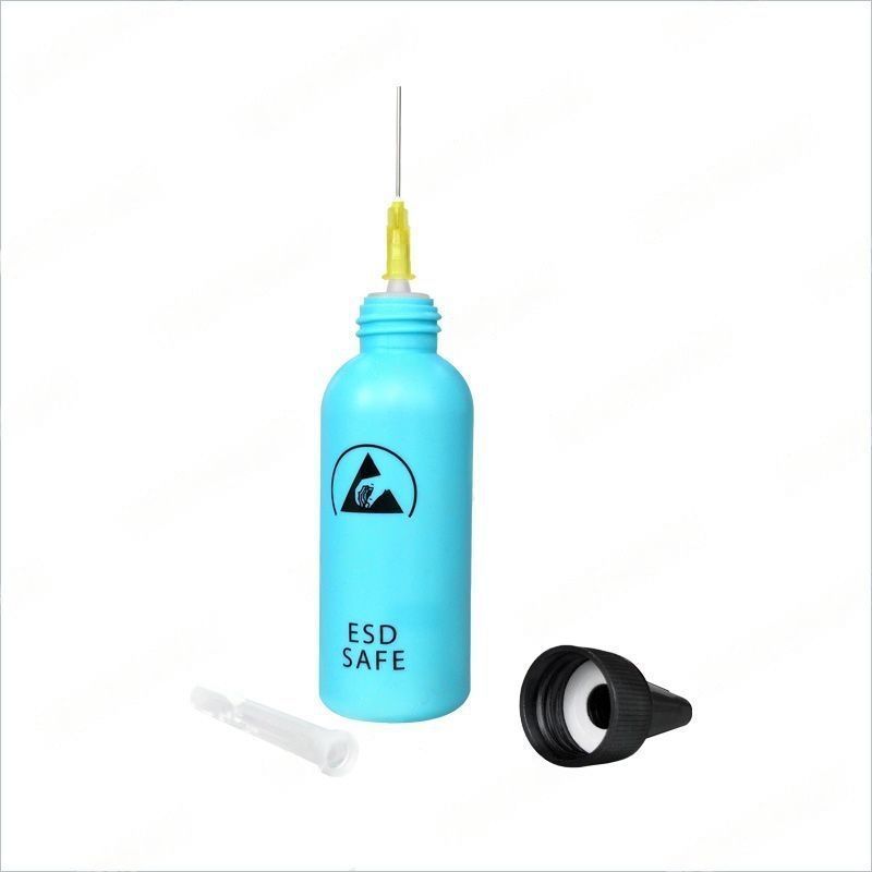 ESD HDPE 60 mL Liquid Flux Dispenser Bottle