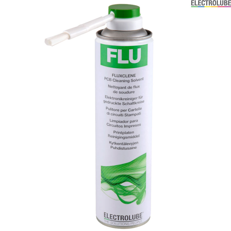 Electrolube® Flux Cleaning Solvent - FLU400DB Aerosol with Brush