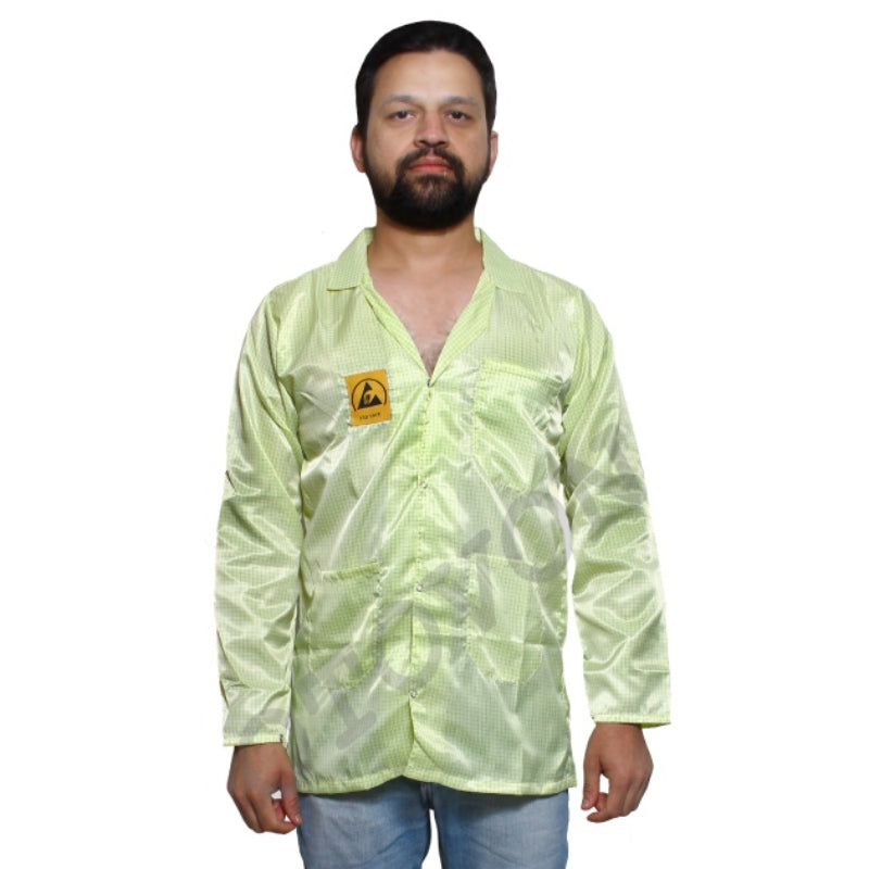 Unisex ESD Apron / Anti-Static Lab Coat - Yellow freeshipping - Otovon ...