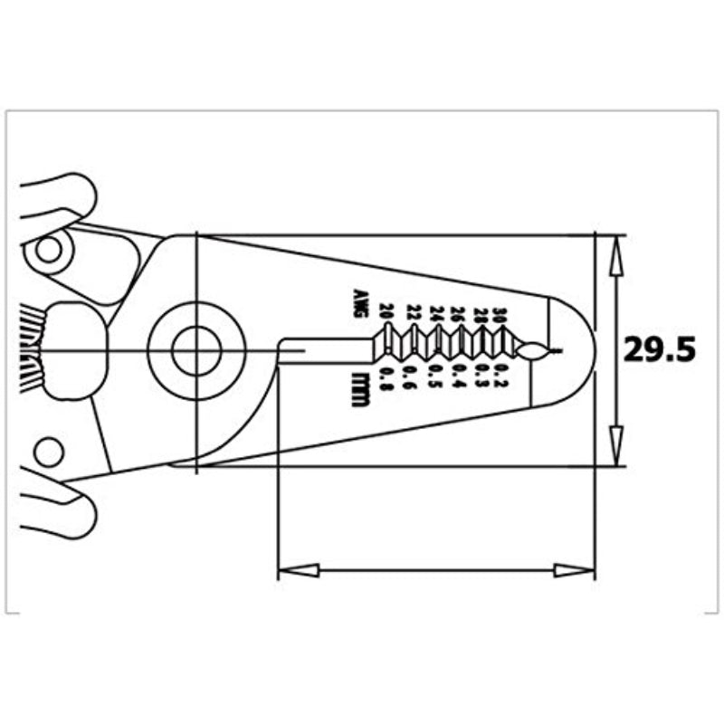 Piergiacomi CSP-30-1 Wire Stripper | 30-20 AWG